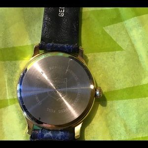 Fossil | Accessories | Fossil Collection Watch Blue Leather Gold Euc ...